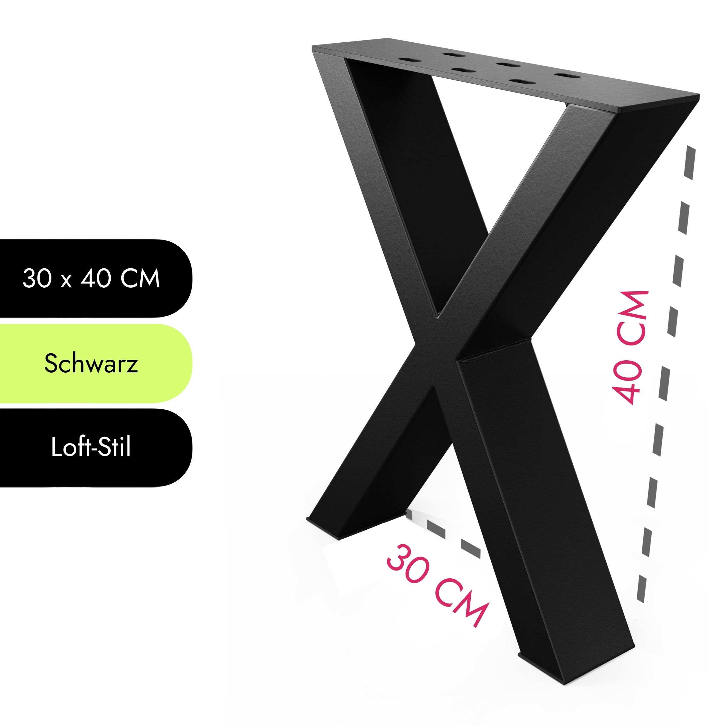 2er Set Tischbeine X Form Metall Dein Experte Für Tischbeine Aus Metall
