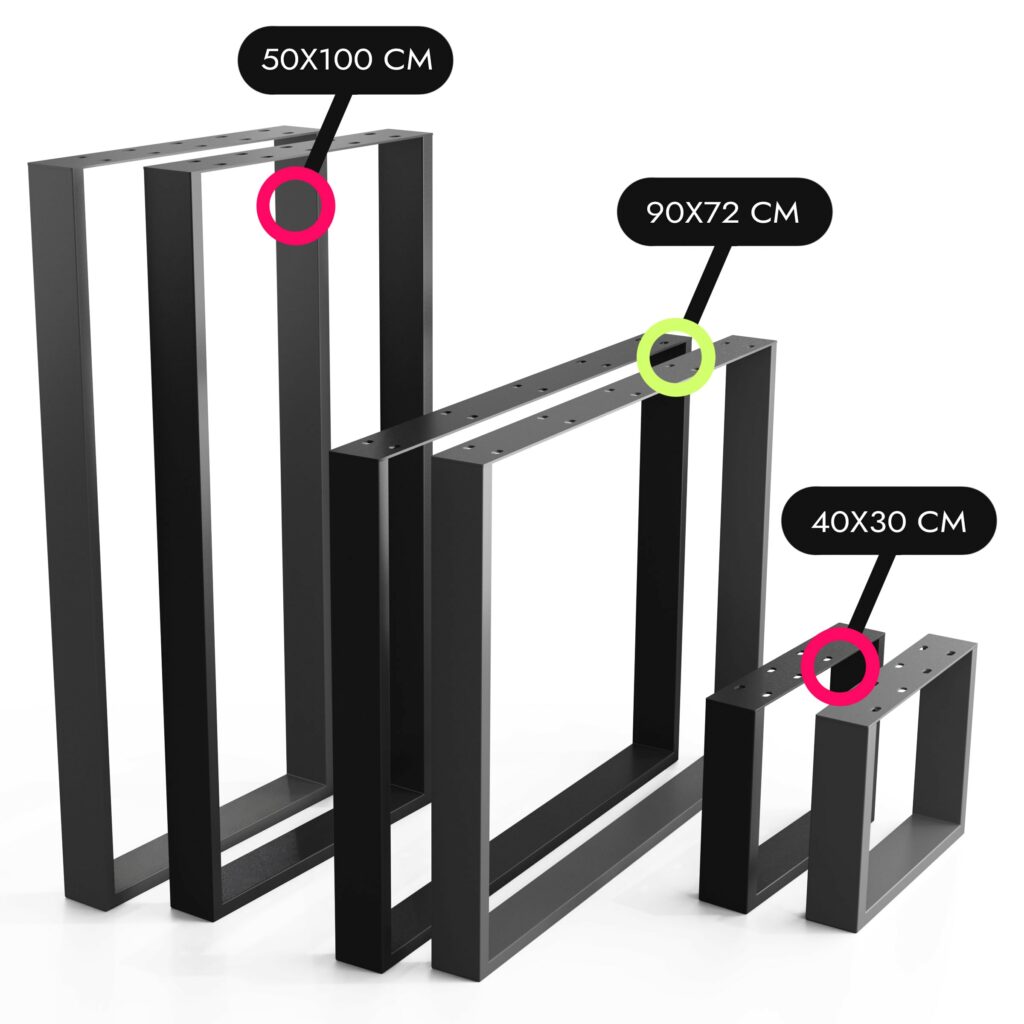 Marcos de Mesa Rectangular - Estabilidad y Diseño | Tischbein