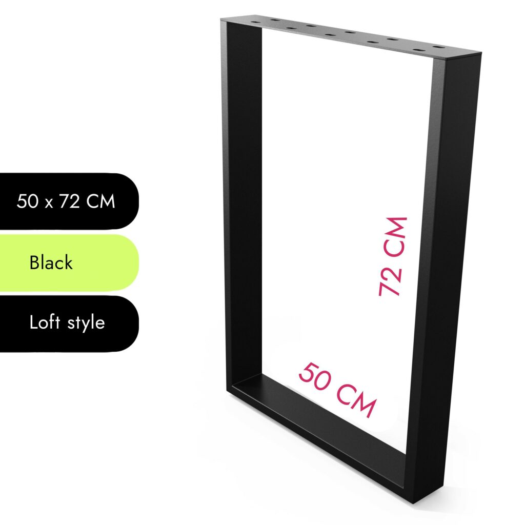 Rectangular Table Legs - Sturdy and Stylish | Tischbein Metall