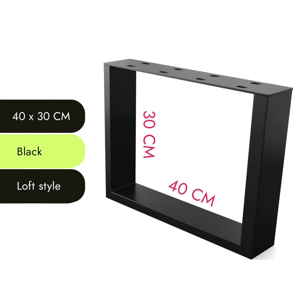 Rectangular Table Legs - Sturdy and Stylish | Tischbein Metall